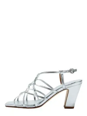 AeydĒ Acacia Block-heel Sandals - Silver
