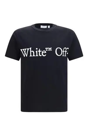 Off-White Bookish Scarf Logo-print T-shirt - Black