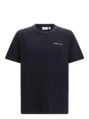 Off-White Logo-print Short-sleeved T-shirt - Black