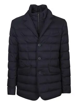 Herno Quilted Down Jacket With Layered Effect - Black