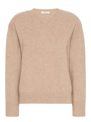 Max Mara Cashmere V-neck Sweater - Brown