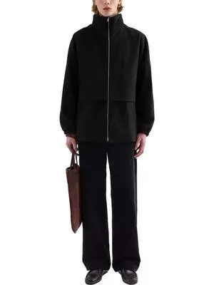 JIL SANDER Hooded Wool Jacket - Black