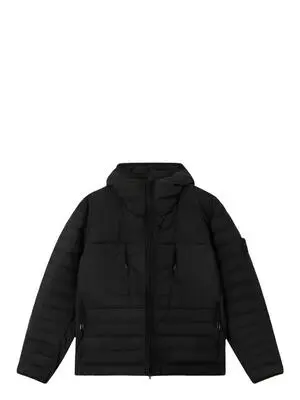 Stone Island Quilted Hooded Jacket - Black
