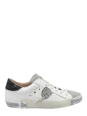Philippe Model Prsx Glitter-detail Sneakers - White