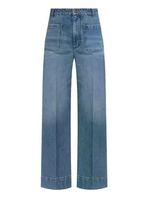 Victoria Beckham Alina Wide-leg Jeans - Blue