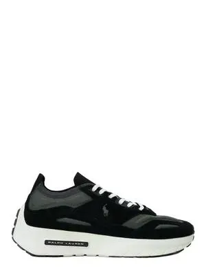 Polo Ralph Lauren Polo Ralph Lauren Boerum Suede Panelled Sneakers Black
