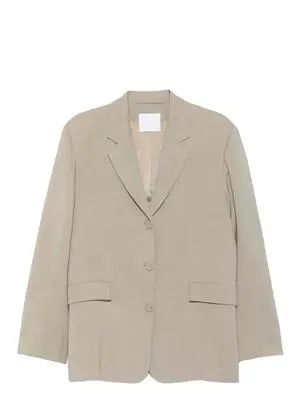 Sú Single-breasted Notched-lapels Blazer - Neutrals