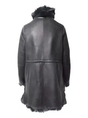 YVES SALOMON Reversible Shearling Parka - Black