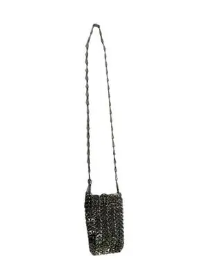 Rabanne Mini Iconic 1969 Metal Shoulder Bag - Silver