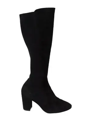 STUART WEITZMAN Livia 80 Knee-high Suede Boots - Black