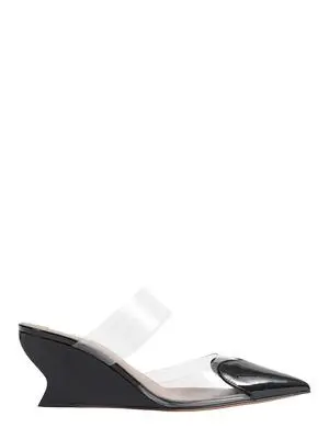 Alaïa Le Coeur Wedge Mules - Black
