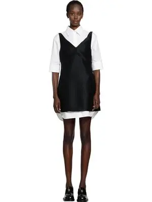 Balenciaga Hybrid Shirt Dress - Black&white