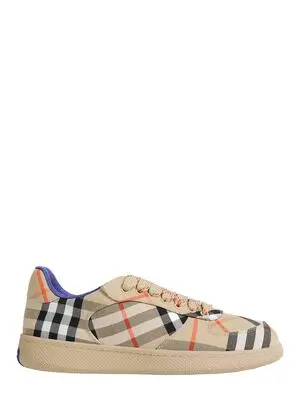 Burberry Check Terrace Sneakers - Beige
