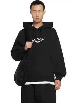 Y3 Liquid Logo Hoodie - Black
