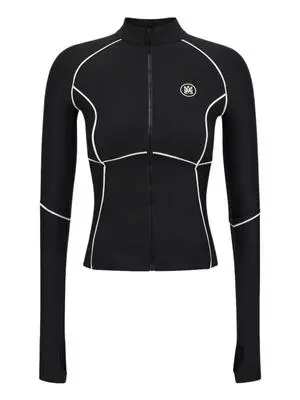 Amiri Slim Fit Color-block Zip-up Jacket - Black