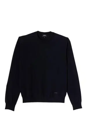 A.P.C. Mathieu Logo-Embroidered Sweater