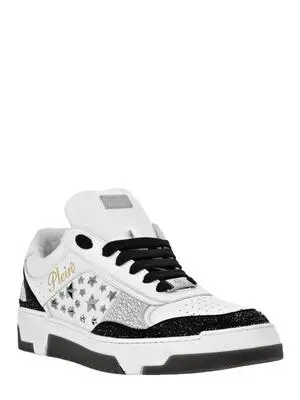Philipp Plein Studded Star Low-top Sneakers - Black
