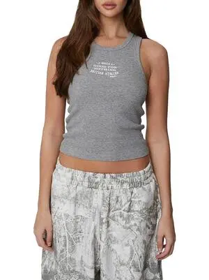 GOOD FOR NOTHING Ribbed Icarus Vest Grey
