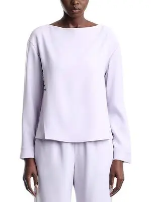Emporio Armani Long Sleeve Top - Lilac