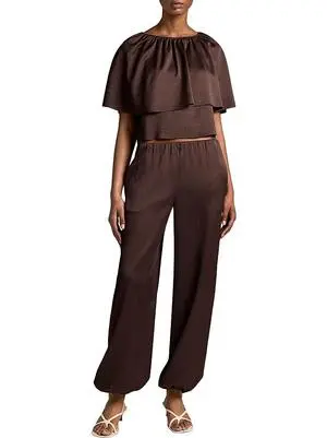 Vince Plisse Cape Top - Iron