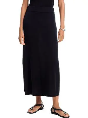 TOTEME Long Knit Skirt - Black