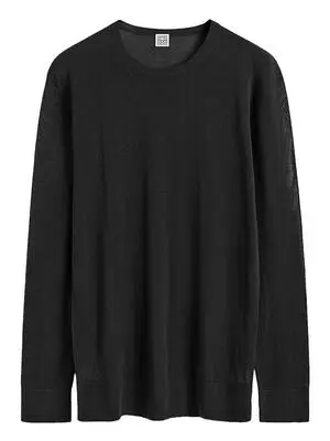 TOTÊME Toteme Long Sleeve Fine Knit Crewneck Sweater