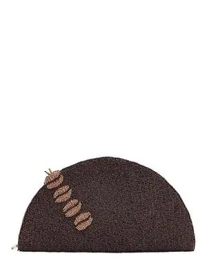 SIMONMILLER Beaded Clutch - Espresso