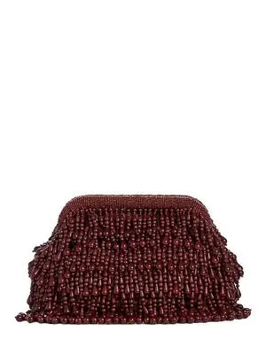 SIMONMILLER Beaded Drop Clutch - Chocolate