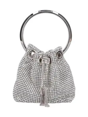JIMMY CHOO Crystal Embellished Mini Bag - Silver