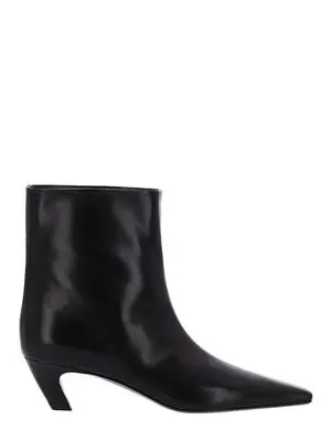 Khaite Calf Leather Ankle Boots - Black