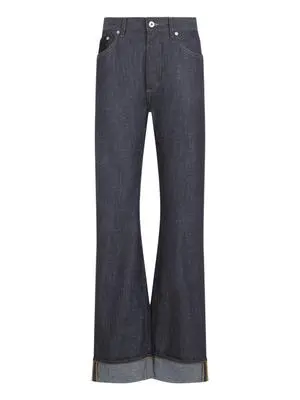 Bottega Veneta Intrecciato Pocket Mini Jeans - Blue