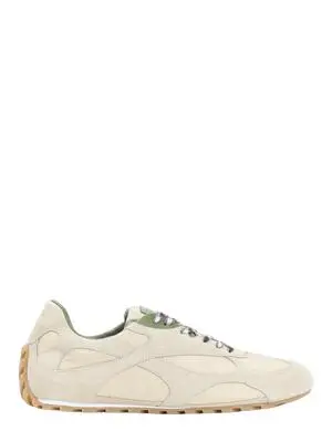Bottega Veneta Orbit Suede Sneakers - White
