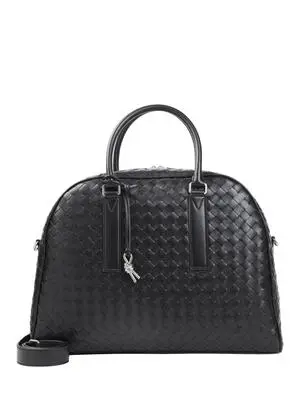 Bottega Veneta Woven Leather Tote Bag - Black