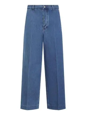 Bottega Veneta Straight-leg Cotton Jeans - Blue