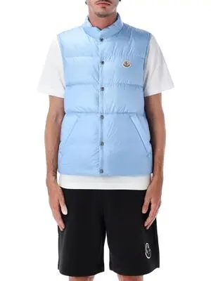 Moncler Tuquerouye Down Gilet With Hood - Blu