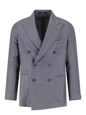 Tagliatore 100% Virgin Wool Tailored Jacket - Grey
