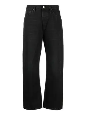 TOTEME Twisted Seam Full Length Denim Pants - Black