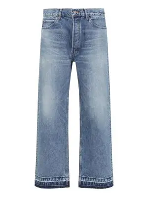 Celine Slim Fit Cotton Jeans - Blue
