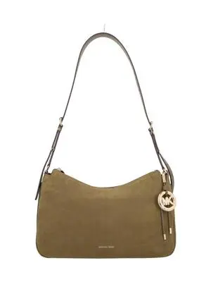 MICHAEL KORS MICHAEL BY MICHAEL KORS Suede Shoulder Bag With Gold Tone Logo Charm