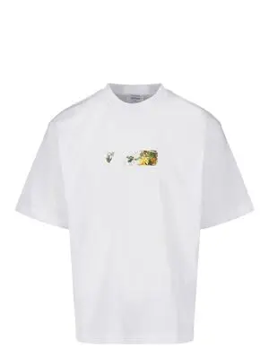 Off-White Graphic Cotton T-shirt - White