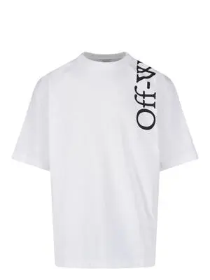 Off-White Oversized Graphic Cotton T-shirt - White