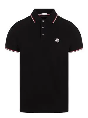 Moncler Ss Polo T-shirt - Black
