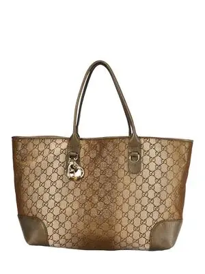 Gucci Lurex Heart Bit Tote - Gold