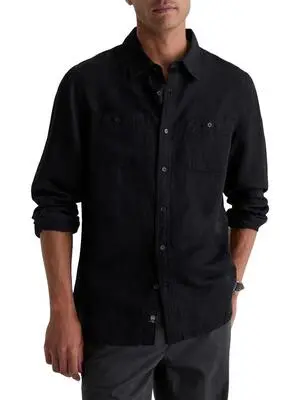 AG Mason Long Sleeve Linen Blend Work Shirt