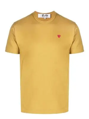 Play Comme Des Garcon Mini Heart T-shirt - Yellow