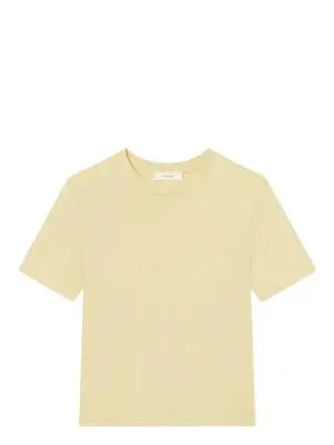 FRAME Crewneck Short Sleeve T-shirt - Cream