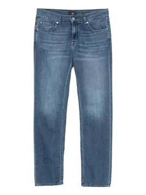 7 For All Mankind Faded Effect Jeans - Blue
