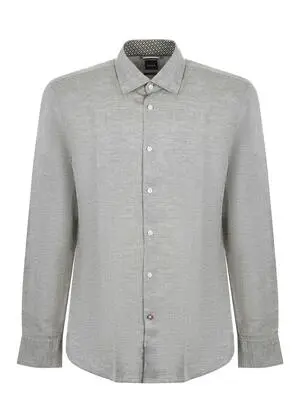 Hugo Boss Chambray Regular Fit Shirt - Gray
