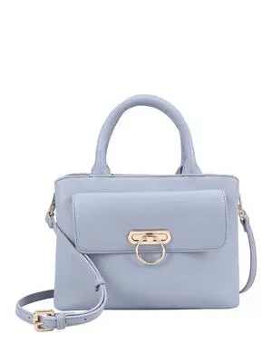 Paul Costelloe Navarre Leather Crossbody Bag - Blue