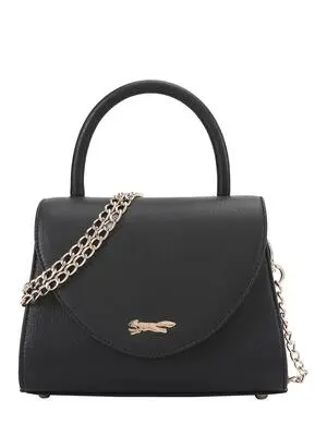 Paul Costelloe Cilo Leather Crossbody Bag - Black